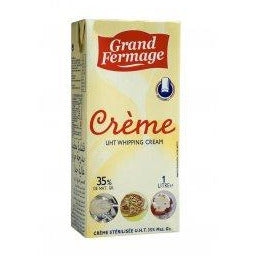CRÈME LIQUIDE 35% M.G - GRAND FERMAGE - 1L – Marseille Pizza Fournitures